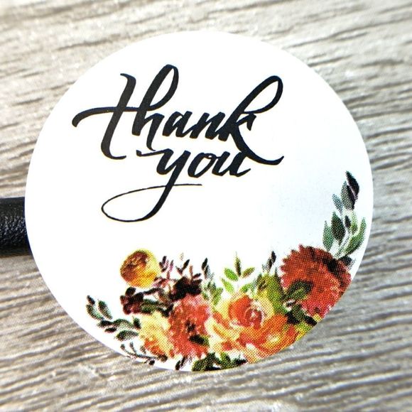 Office | 82100ct Thankyou Stickers Round 1labels | Poshmark